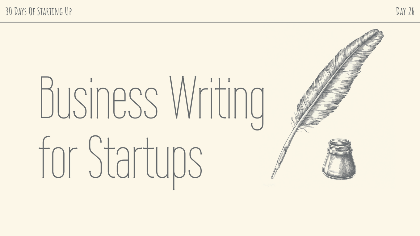 Business Writing for Startups - Typogram Build-in-Public
