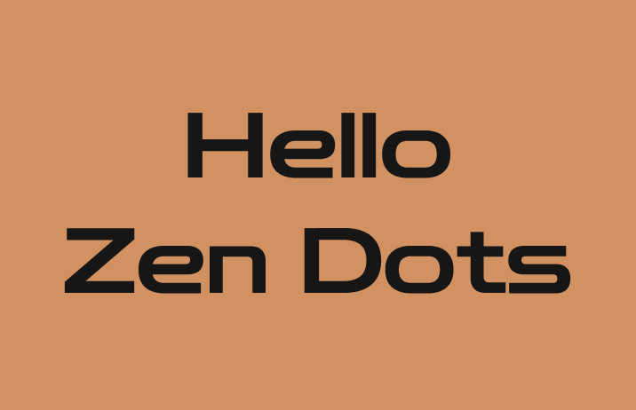 How to Use Zen Dots: A Futuristic Scientific Font Perfect for Tech Brands - FontDiscovery