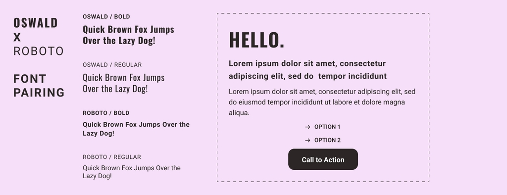 How to Use Oswald With Design Examples - FontDiscovery