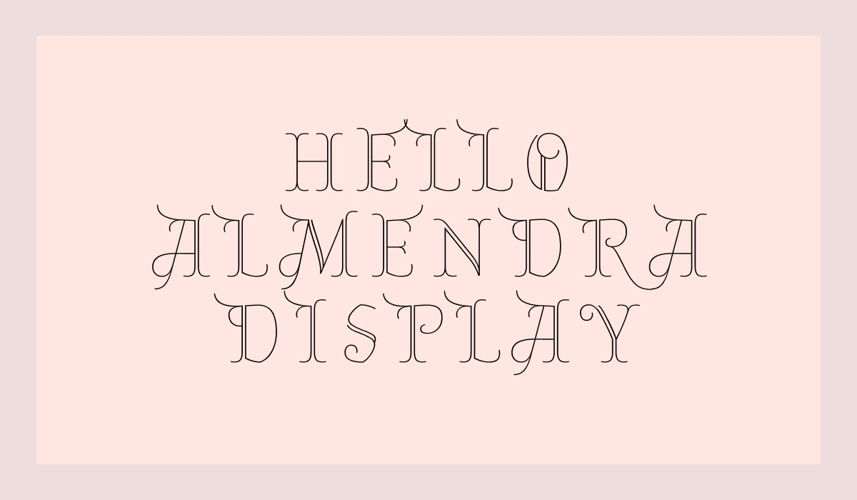 How to Use Almendra Display: A Gothic Calligraphy Typeface Packed with ...
