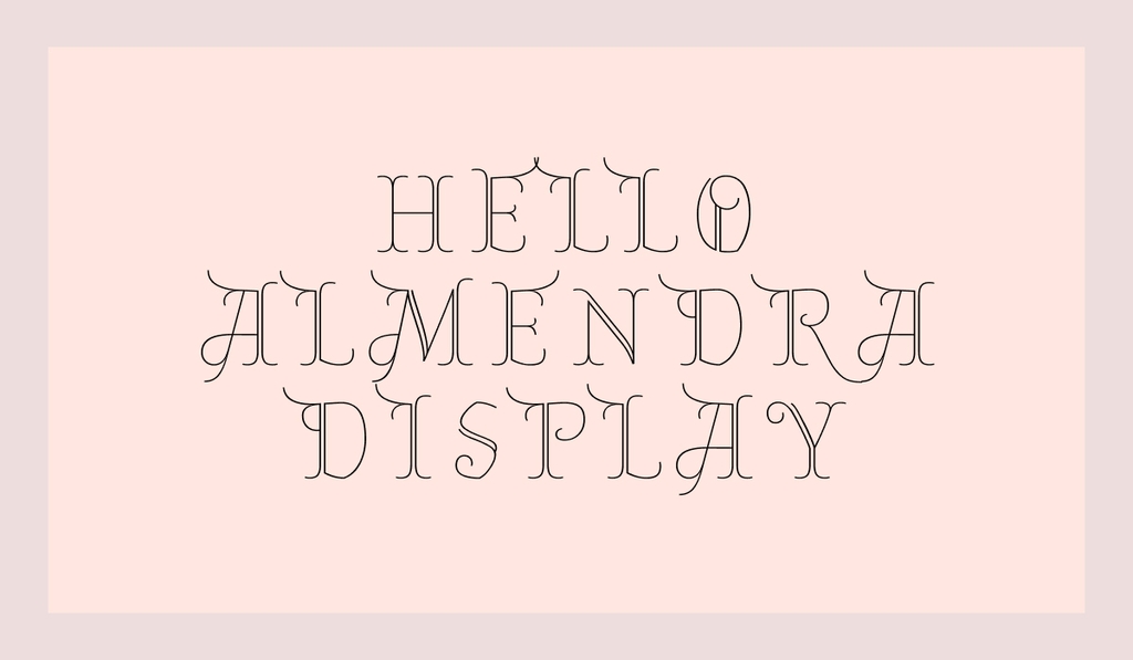 How to Use Almendra Display: A Gothic Calligraphy Typeface Packed with ...