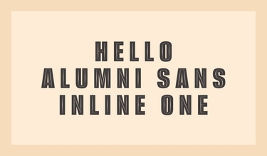 Alumni Sans Inline One: A Bold Varsity Font for Sports Branding ...