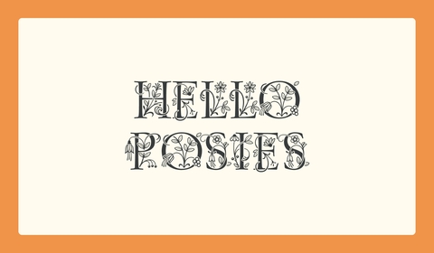 Posies: A Decorative Typeface for Drop Caps & Enchanting Editorial ...