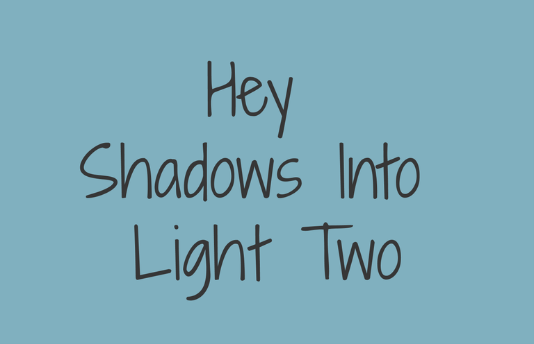 Reviewing the Shadows into Light: A Fantastic Handwriting Font for ...
